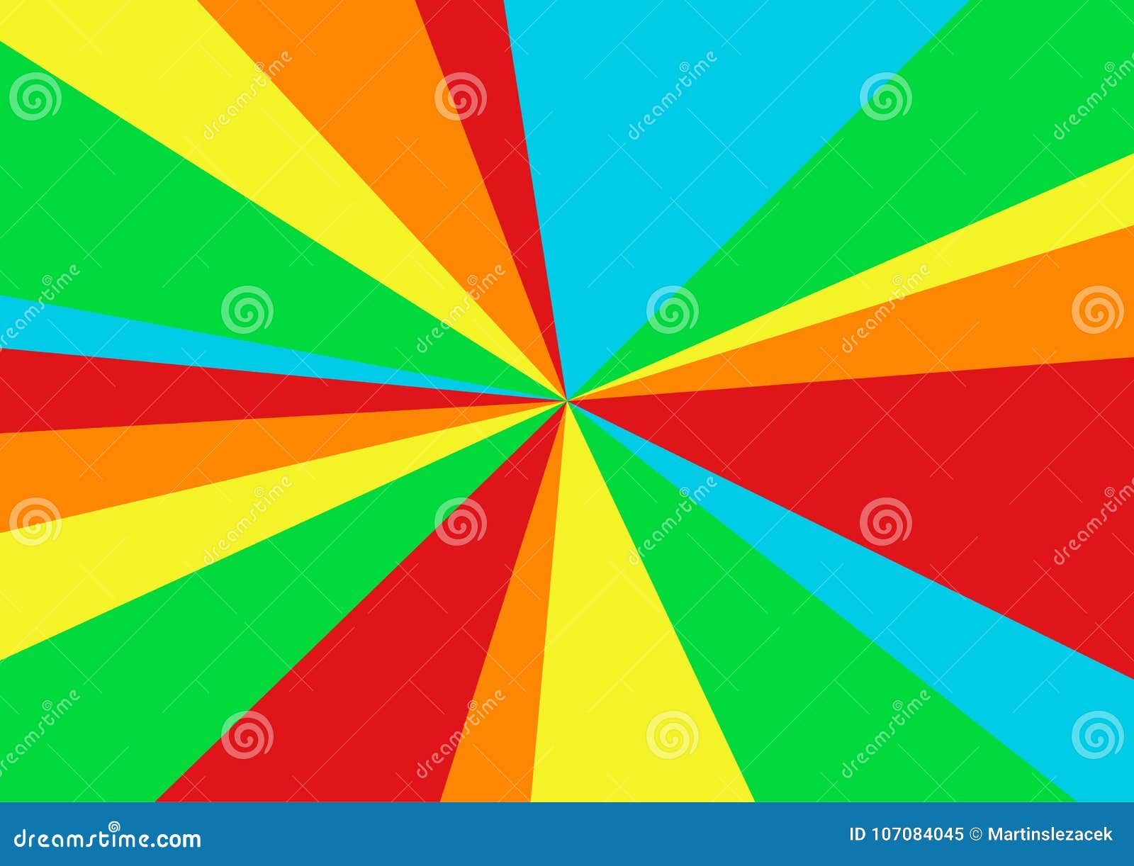 Rainbow Vector Triangle, Geometric Abstract Illustration, Use for ...