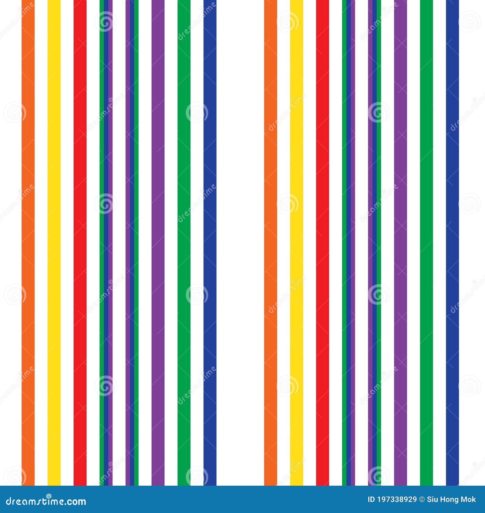 Rainbow Stripe Seamless Pattern Background in Vertical Style Stock ...