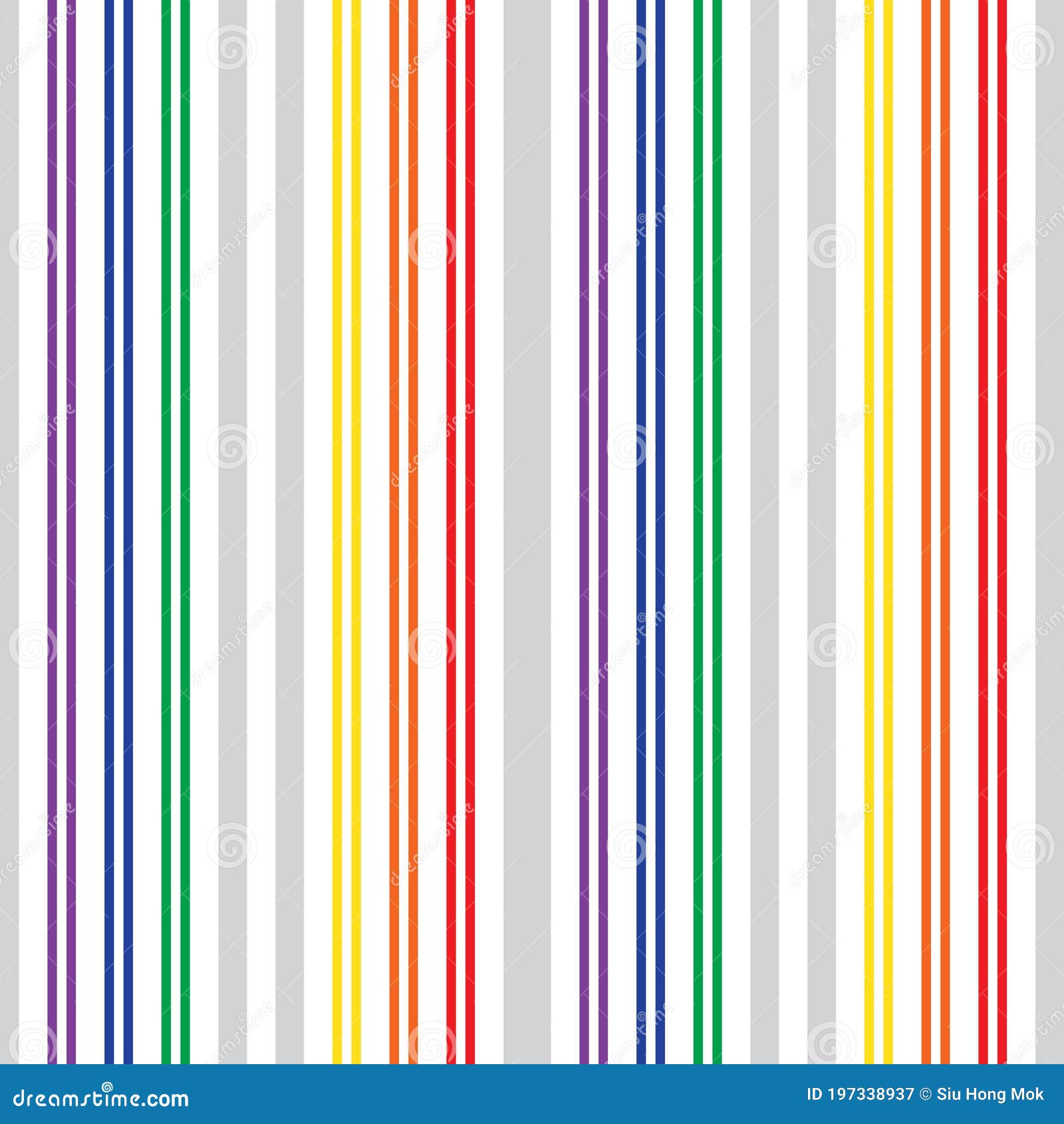Rainbow Stripe Seamless Pattern Background in Vertical Style Stock ...