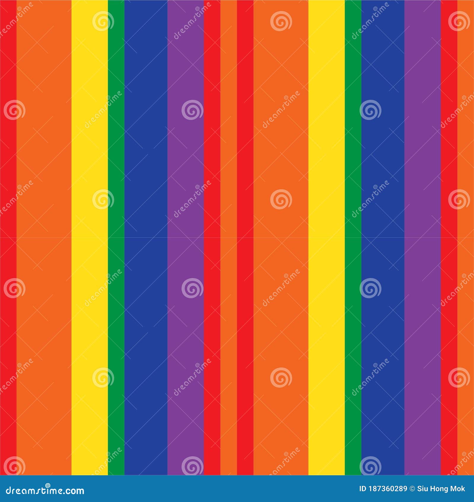 Rainbow Stripe Seamless Pattern Background in Vertical Style Stock ...