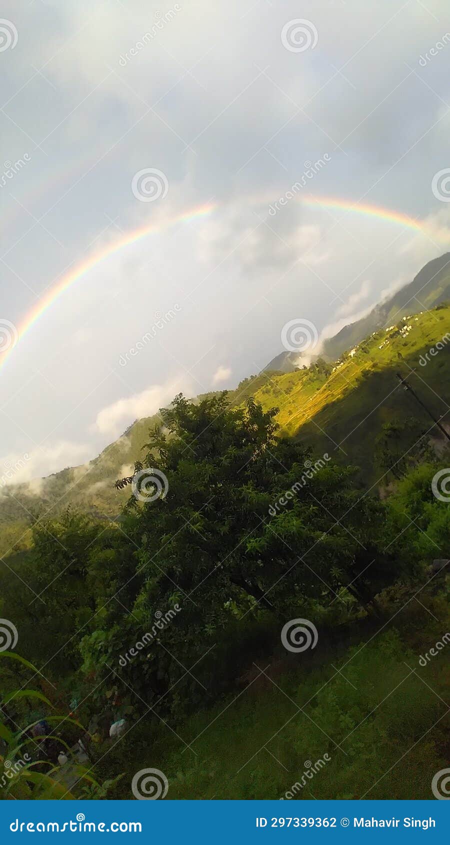 Rainbow stock photo. Image of color, beautiful, natural - 297339362