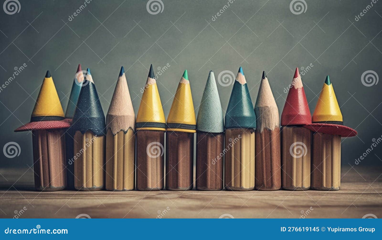 A Rainbow of Vibrant Colors in a Row Generated by AI Stock Image ...