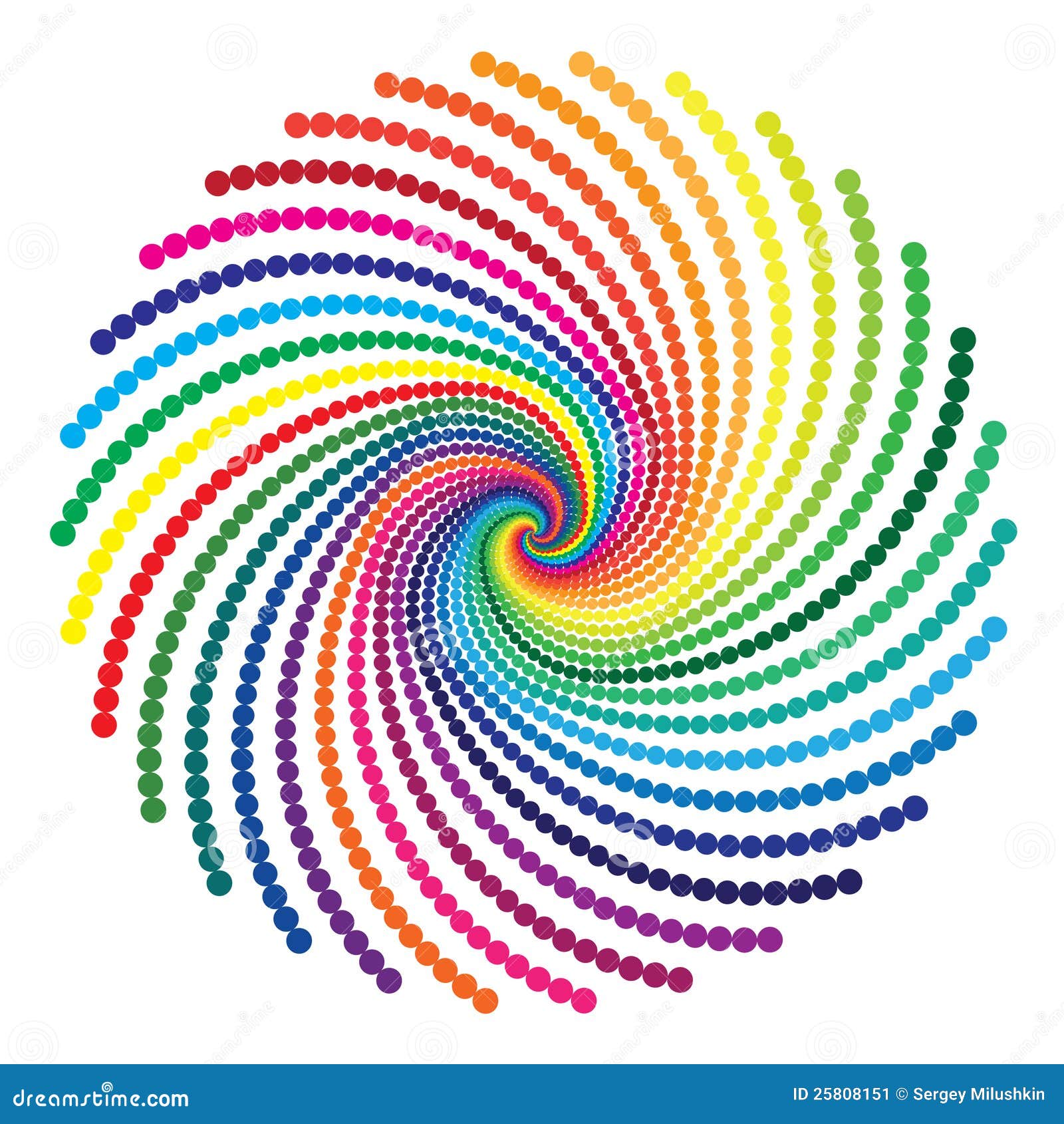 Rainbow vortex stock illustration. Illustration of colored - 25808151