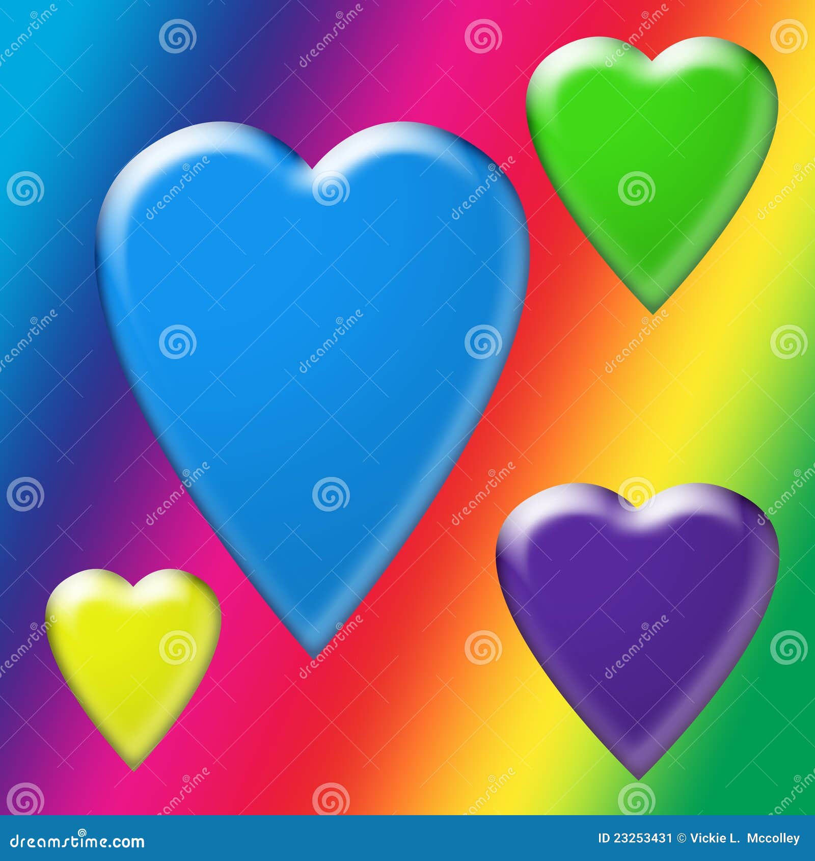 Bubble Hearts, Hearts Floating In Bubbles, Nondirectional Vector Repeat ...