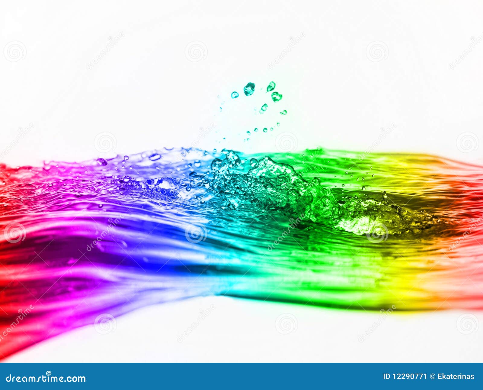 Rainbow water stock image. Image of background, motion - 12290771