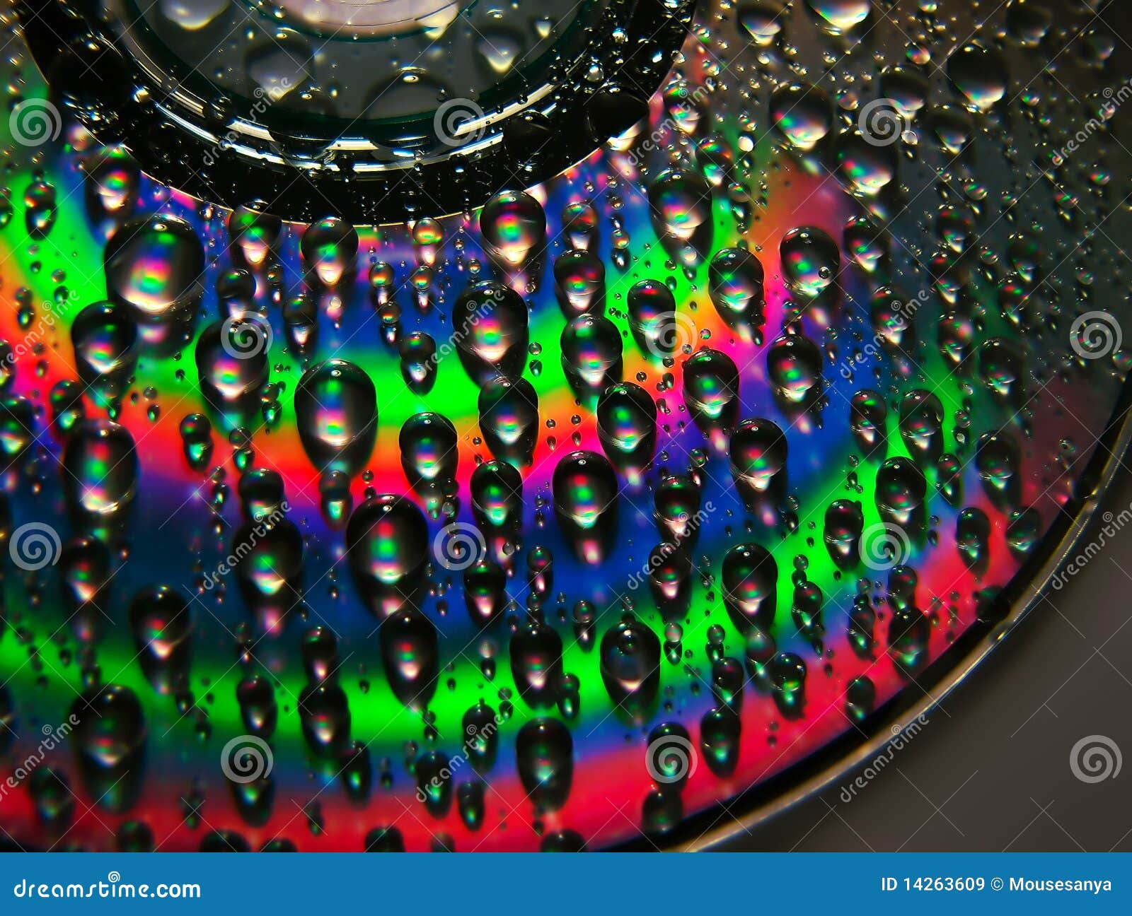 Rainbow water drops stock image. Image of droplet, rainbow - 14263609