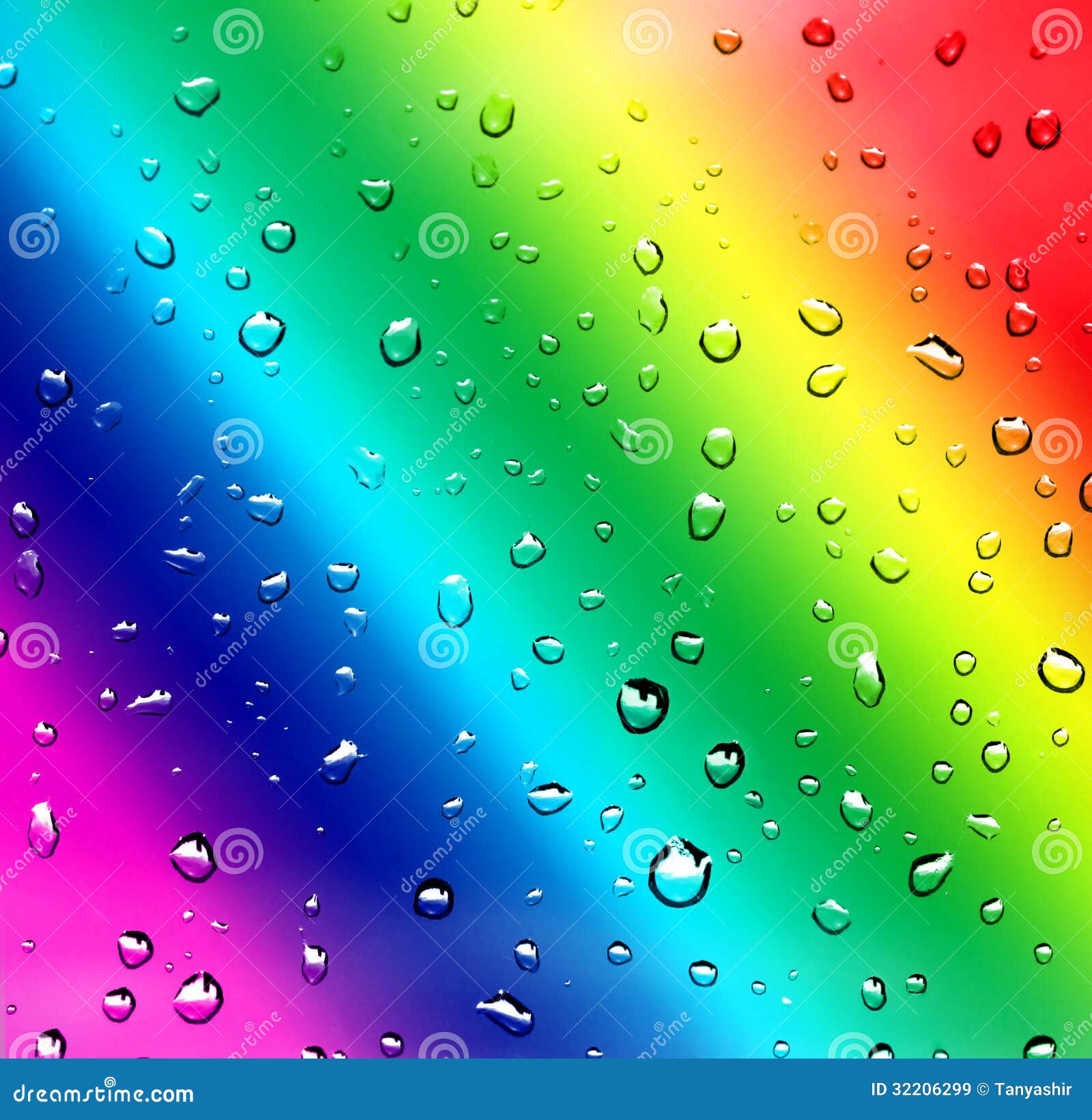 Rainbow Water Ripple Background Stock Photography | CartoonDealer.com ...