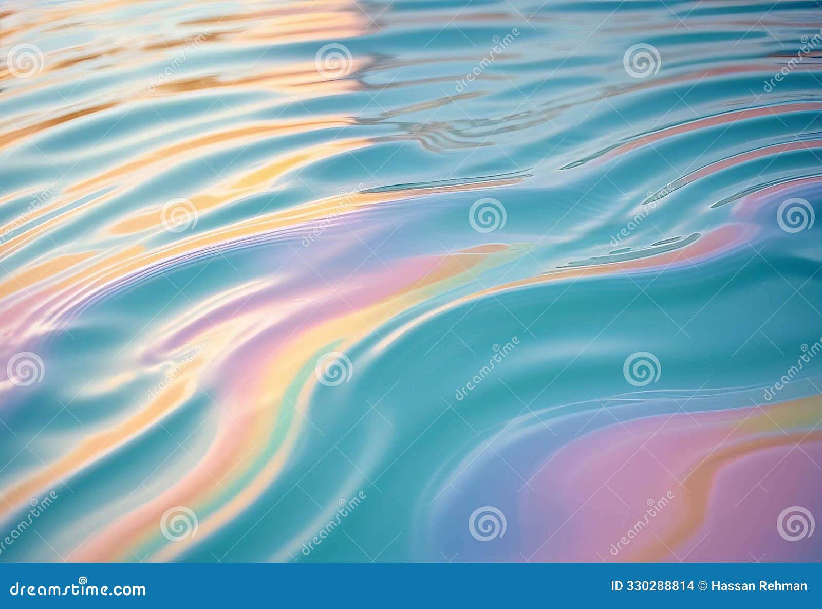 Rainbow Water Ripple Background Stock Illustration - Illustration of ...