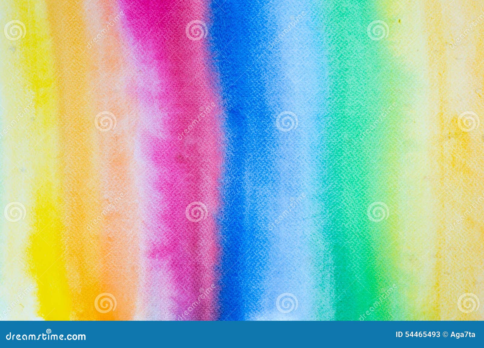 Rainbow Watercolor Painted Background Stock Illustration - Illustration ...