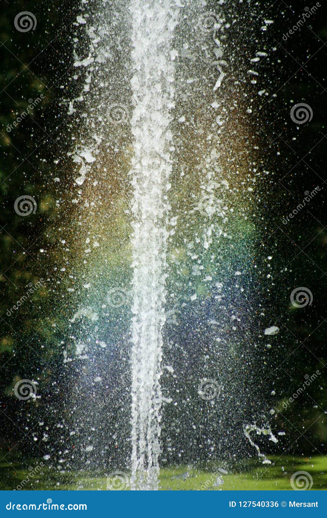 Rainbow and waterdrops stock photo. Image of natural - 127540336