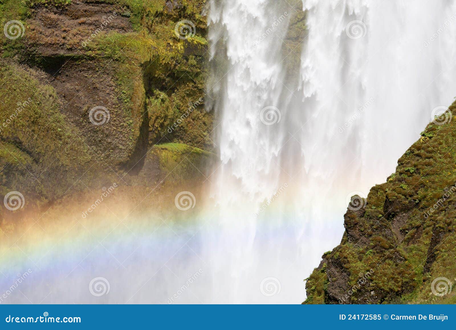 Rainbow at waterfall stock image. Image of fall, rainbows - 24172585