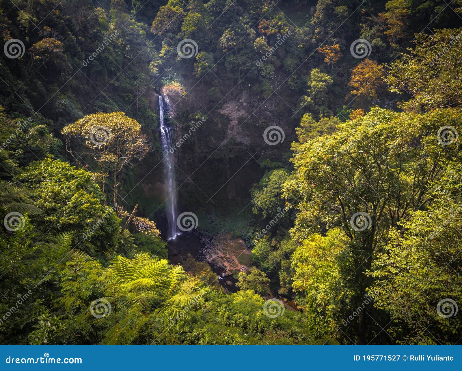 Rainbow Waterfall or Cimahi Waterfall Curug Cimahi at Morning in ...