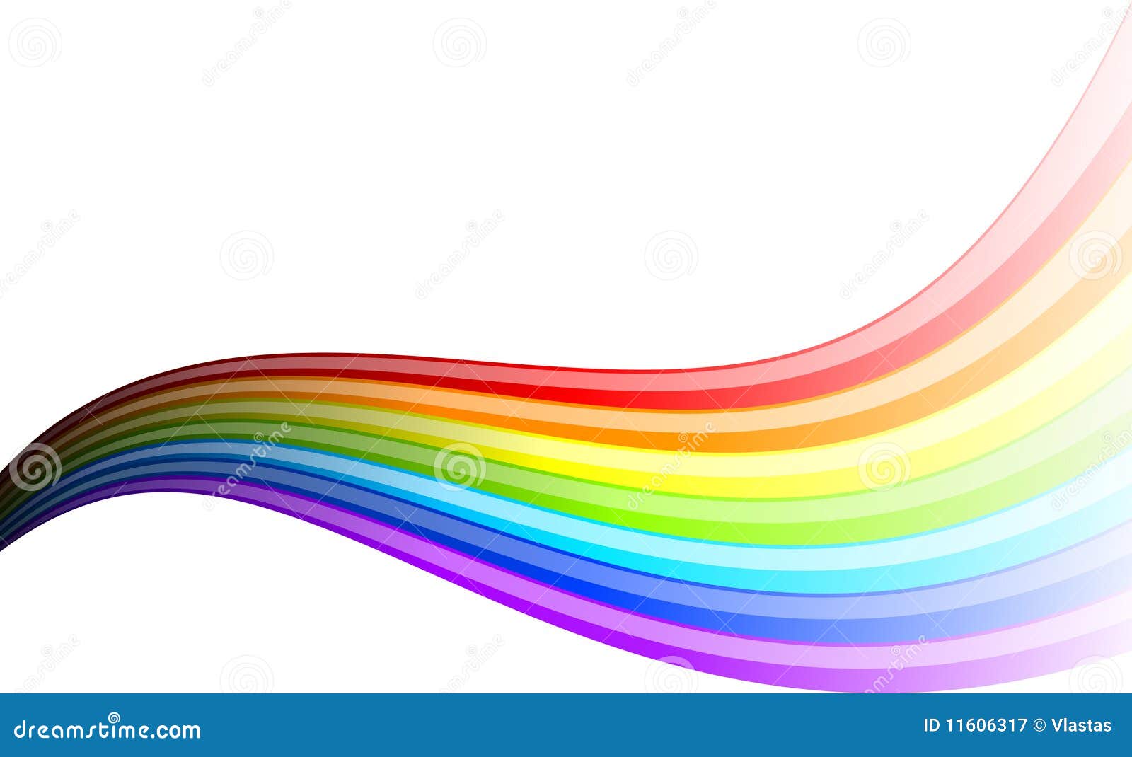 Rainbow wave stock vector. Illustration of futuristic - 11606317