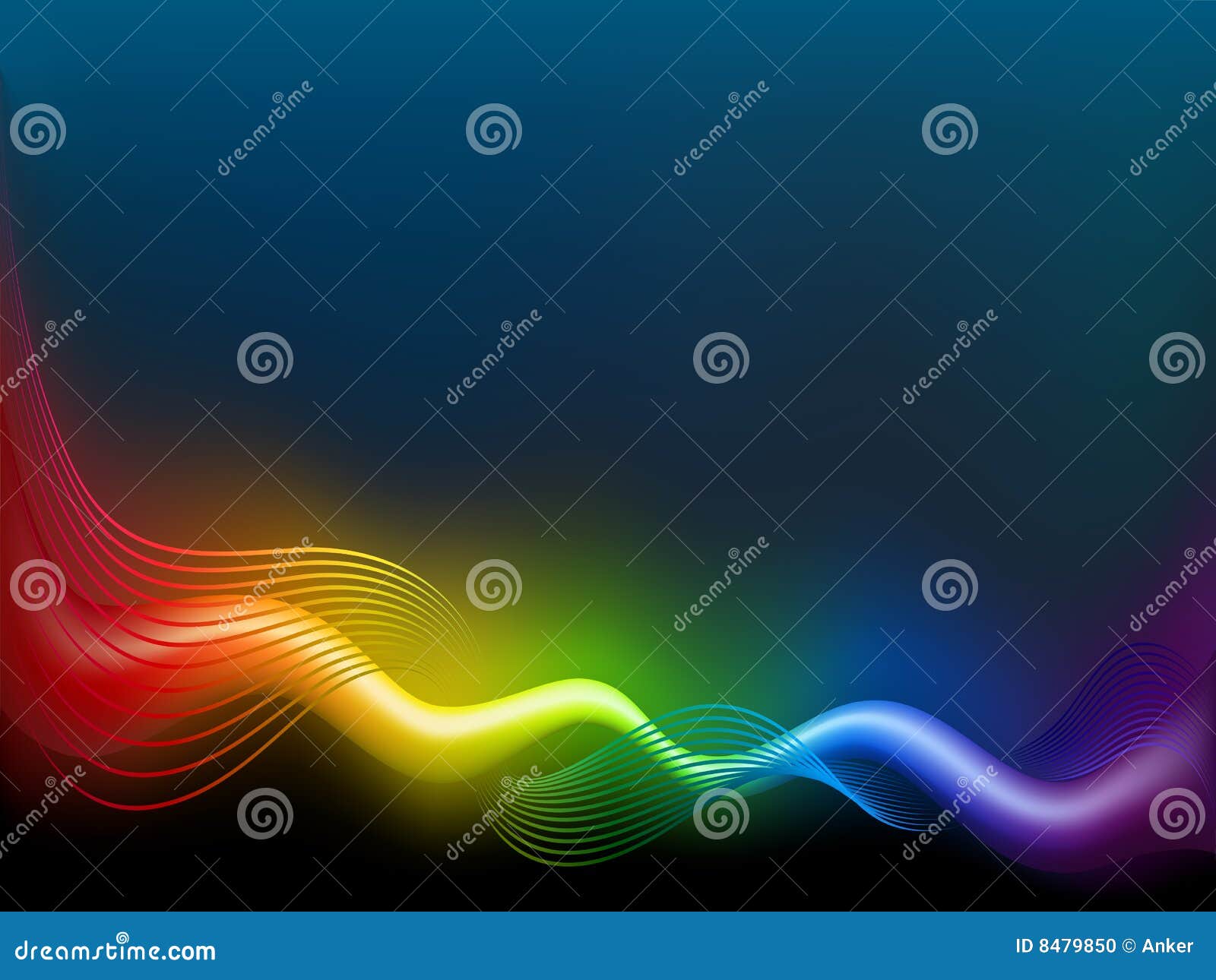Rainbow wave stock vector. Illustration of simplicity - 8479850