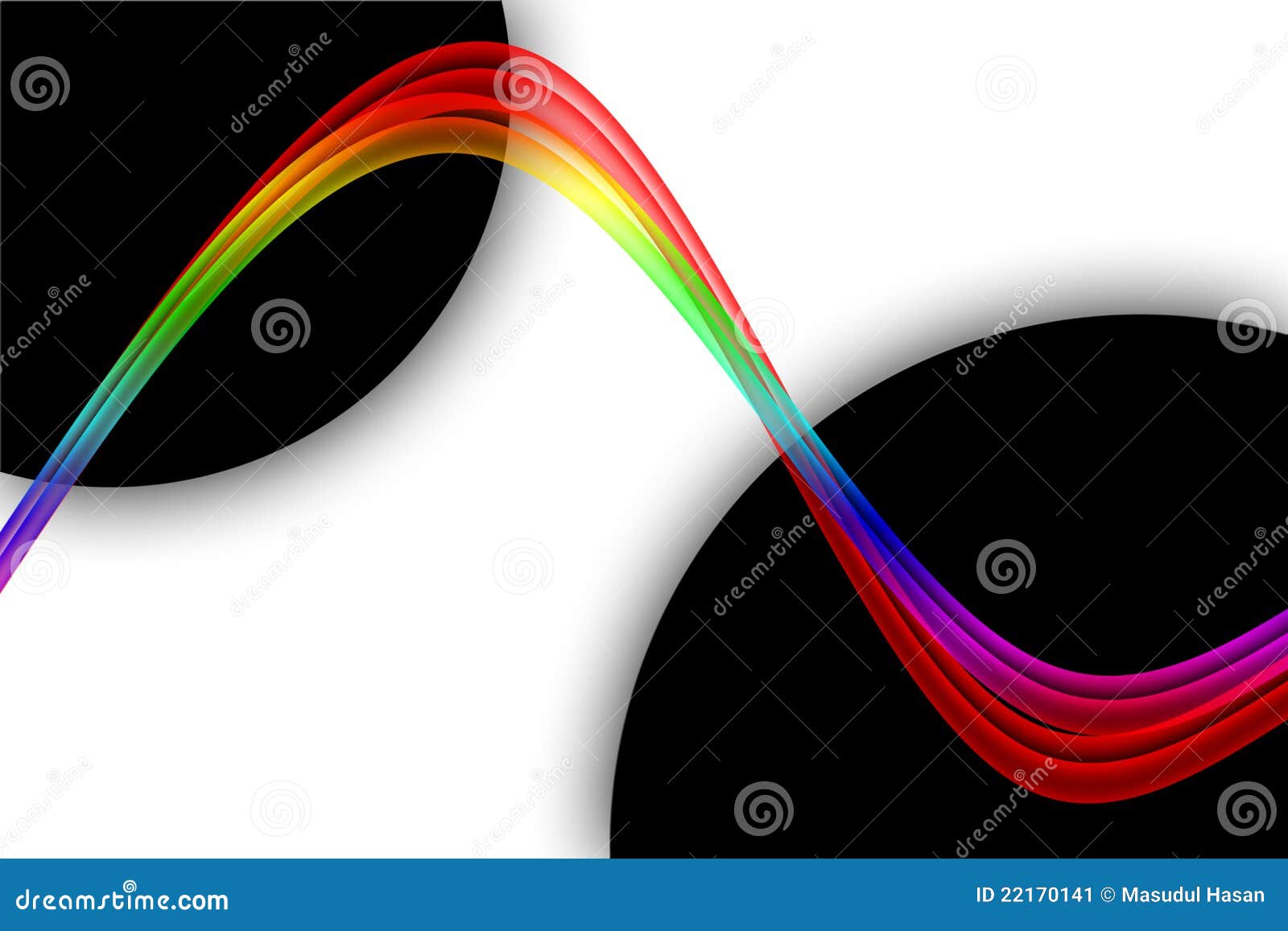 Rainbow Wave Background Royalty-Free Stock Photo | CartoonDealer.com ...