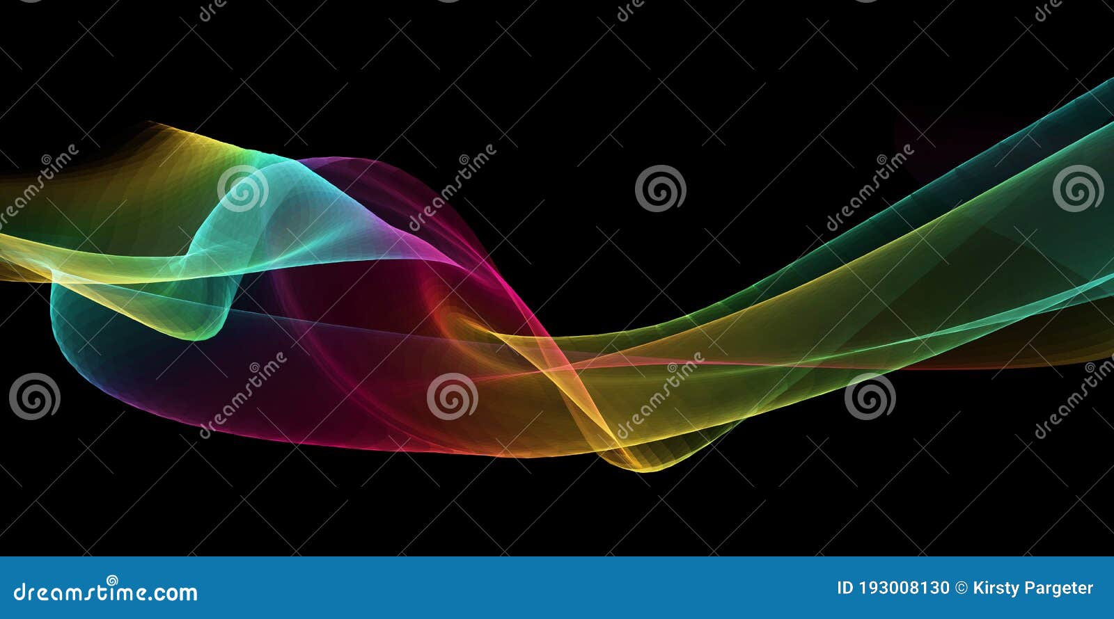 Rainbow wave banner design stock vector. Illustration of wavy - 193008130