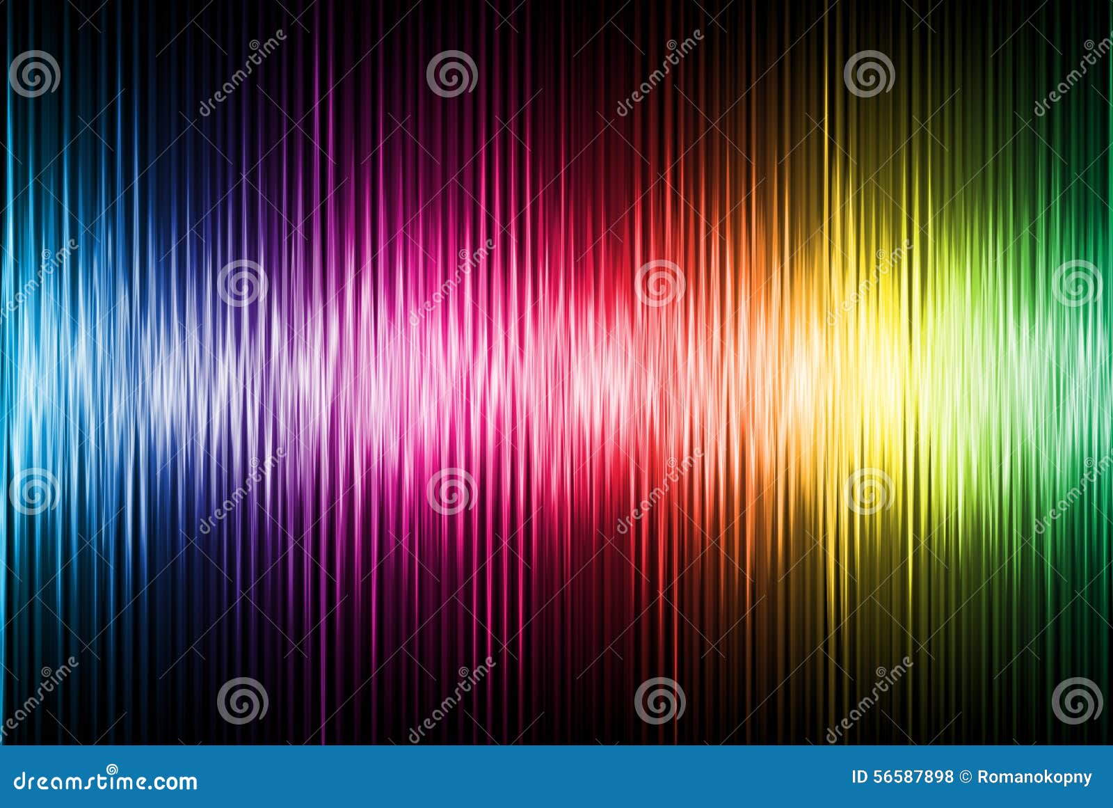 Rainbow wave stock illustration. Illustration of colored - 56587898