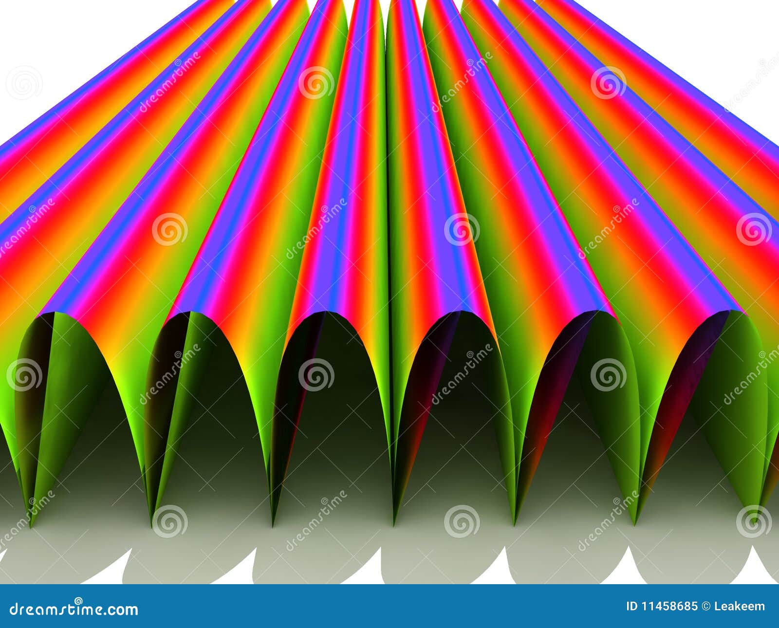Rainbow Waves stock illustration. Illustration of colors - 11458685
