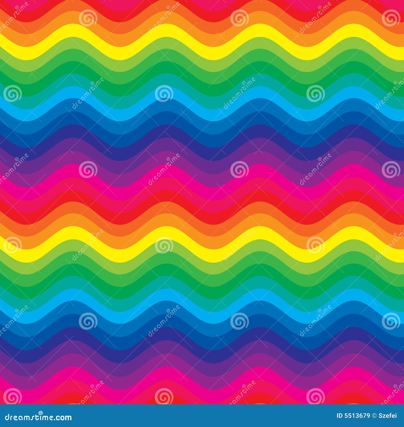 Rainbow waves stock illustration. Illustration of blur - 5513679