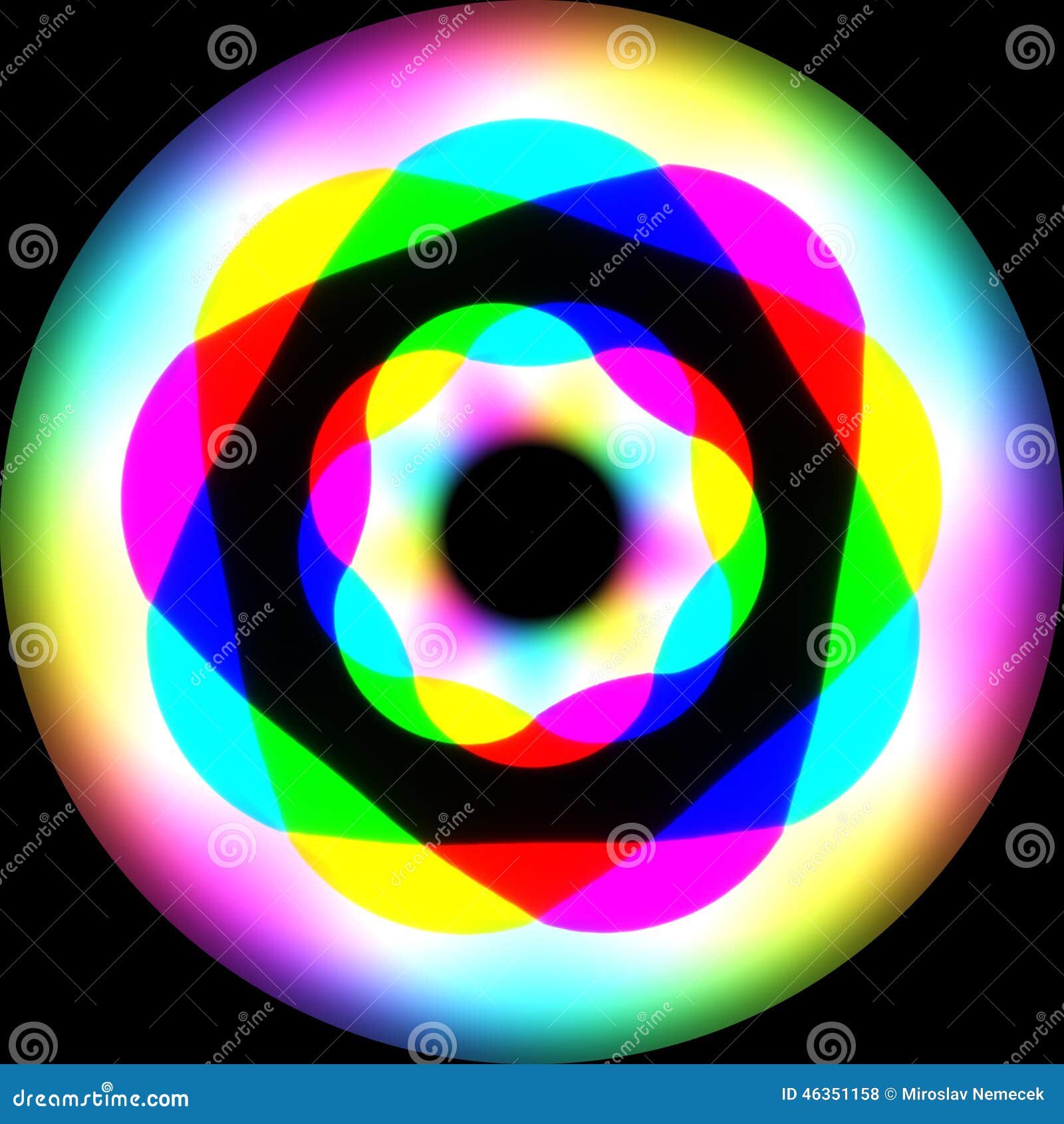 Rainbow Waves Generated Texture Stock Illustration - Illustration of ...