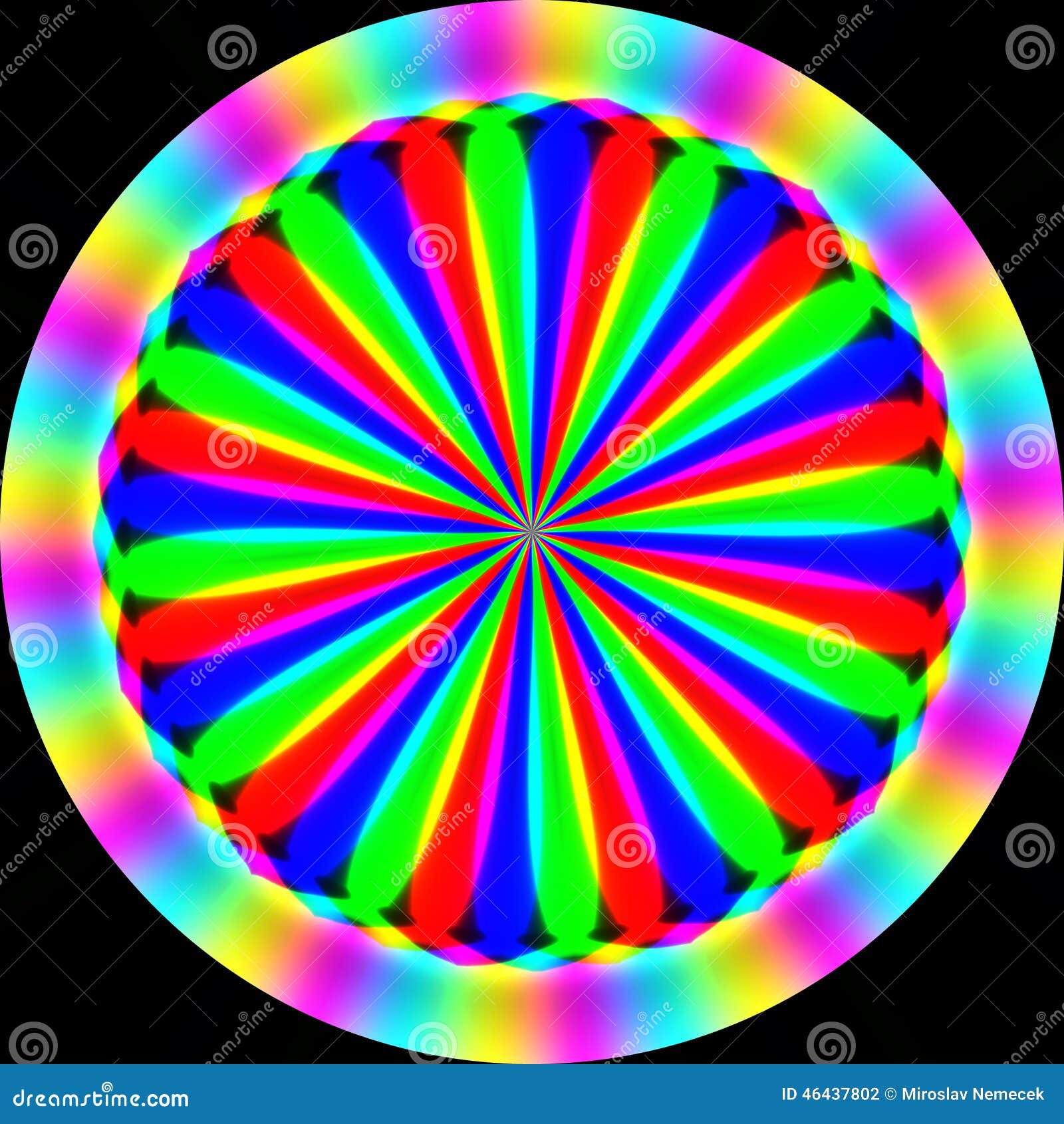 Rainbow Waves Generated Texture Stock Illustration - Illustration of ...