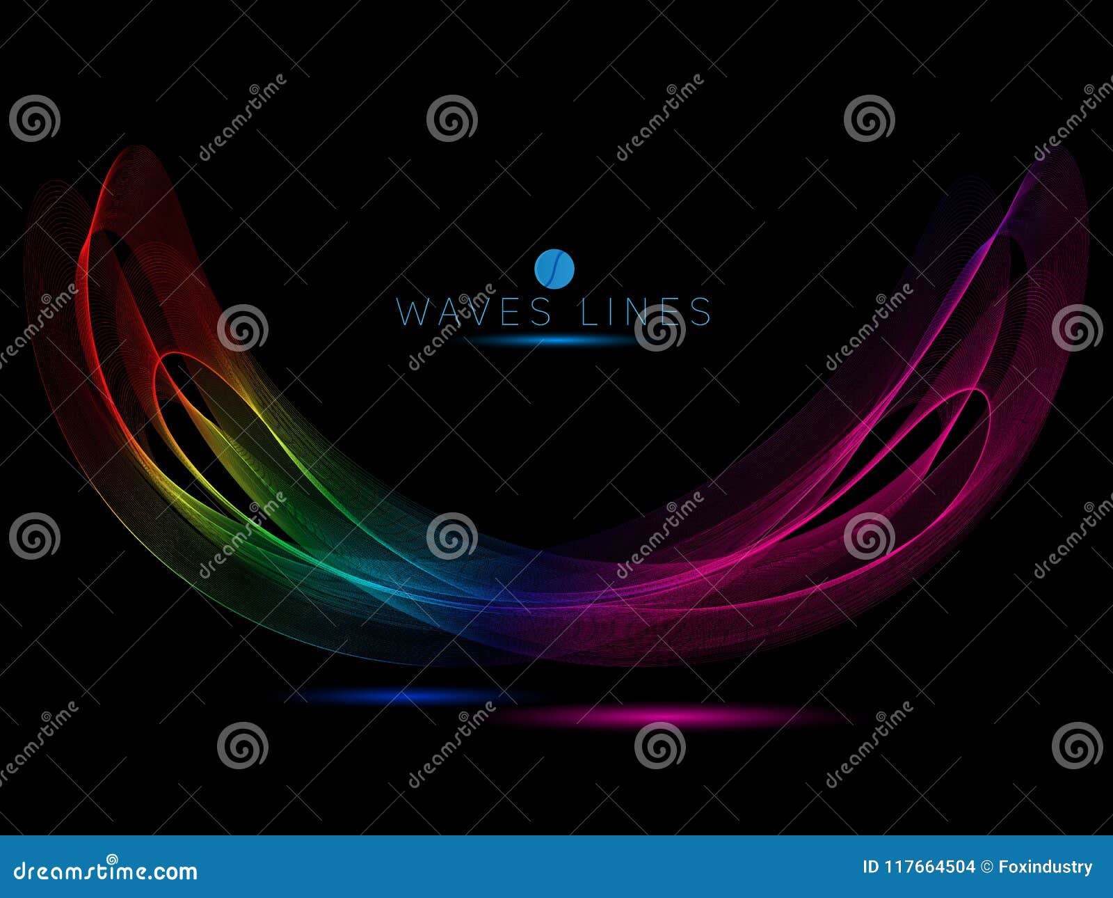 Rainbow Waves Palette Of Colors Logo Vector Illustration ...