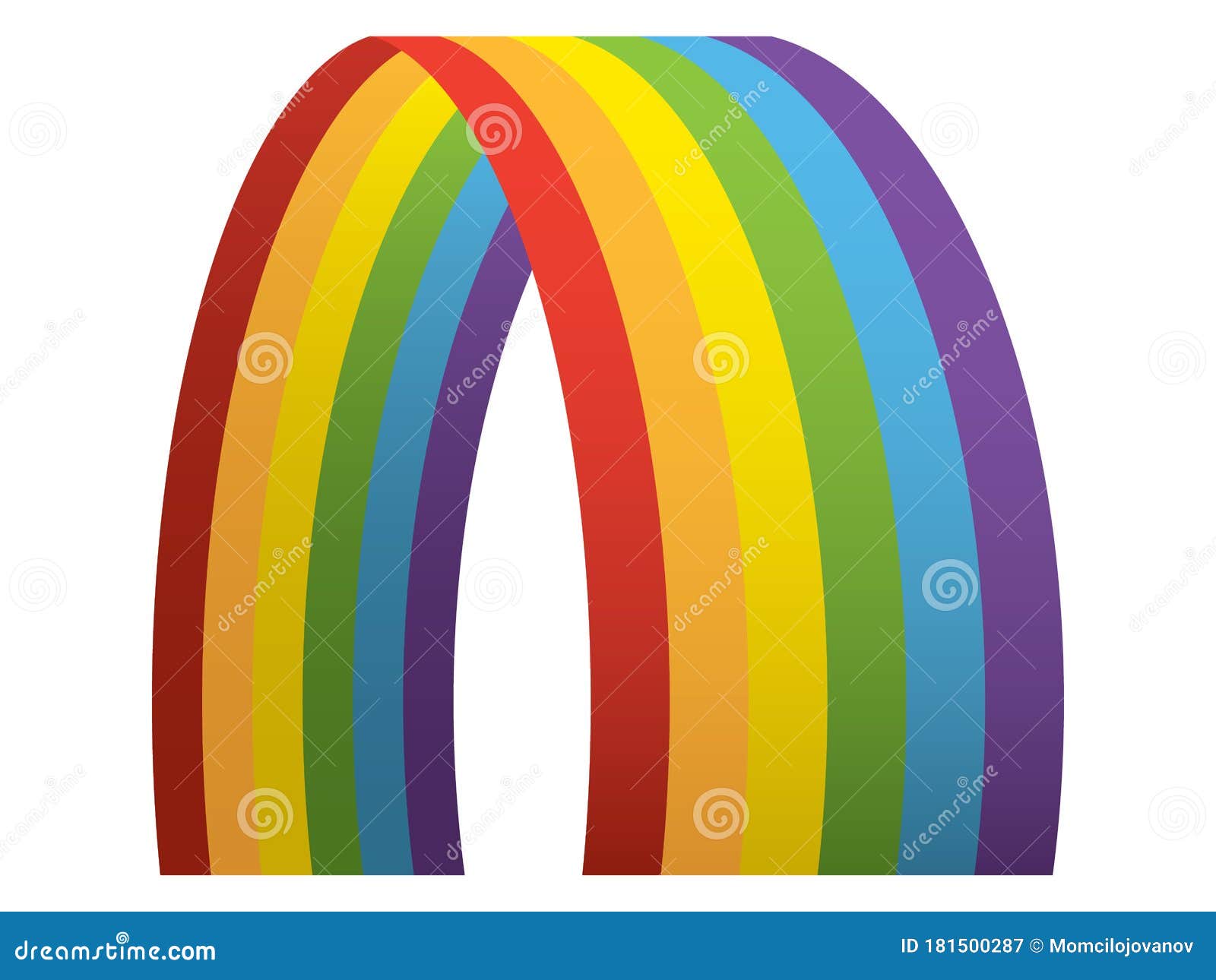 Rainbow Weather Icon stock vector. Illustration of rainbow - 181500287