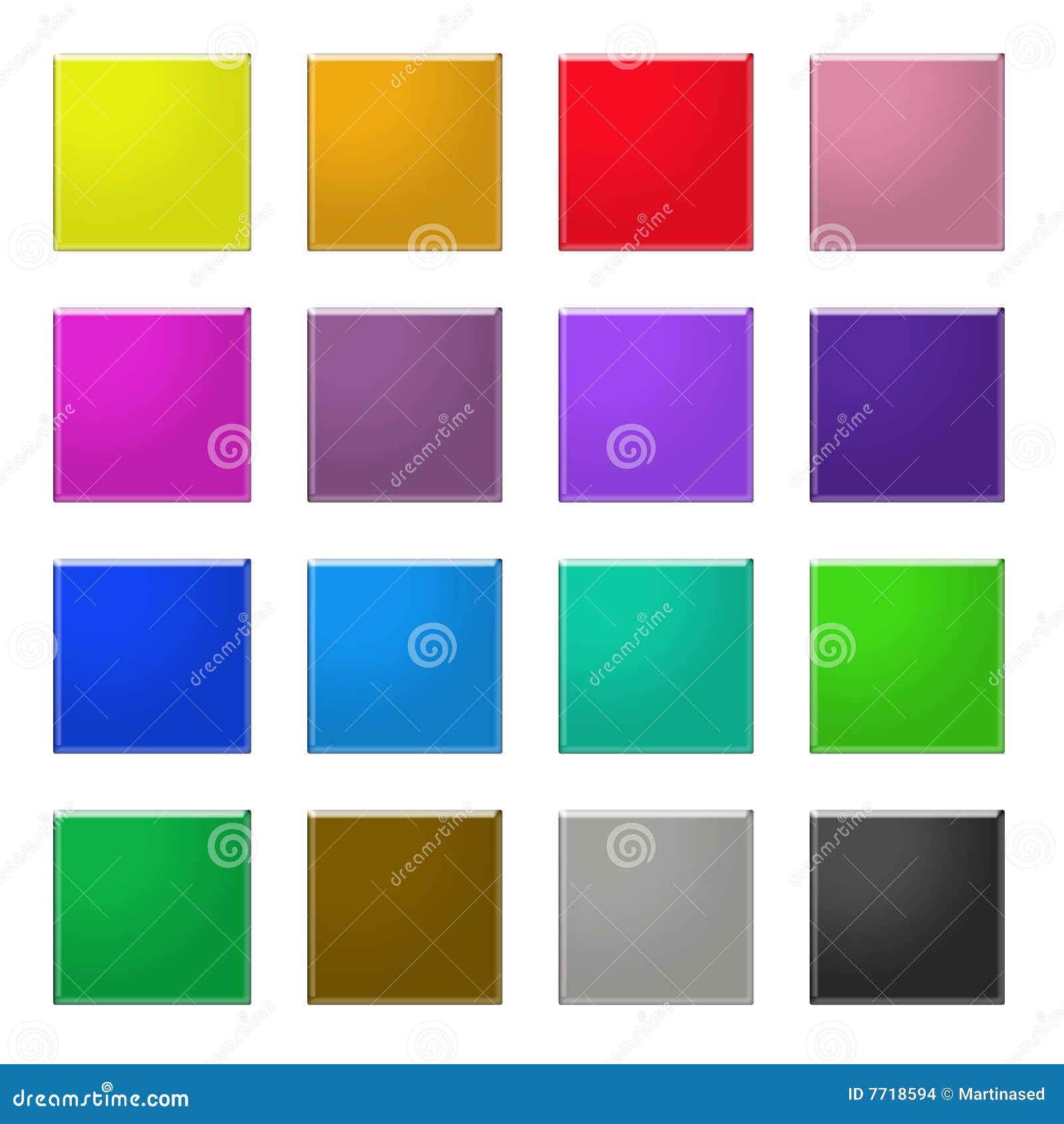 Rainbow web buttons 4 stock illustration. Illustration of buttons - 7718594