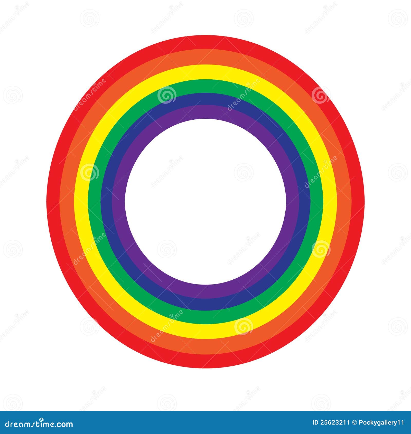 Rainbow wheel on white stock vector. Illustration of arrow - 25623211