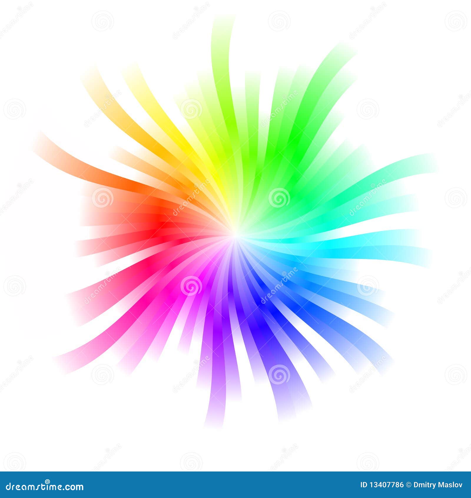 Rainbow Whirl stock vector. Illustration of celebration - 13407786
