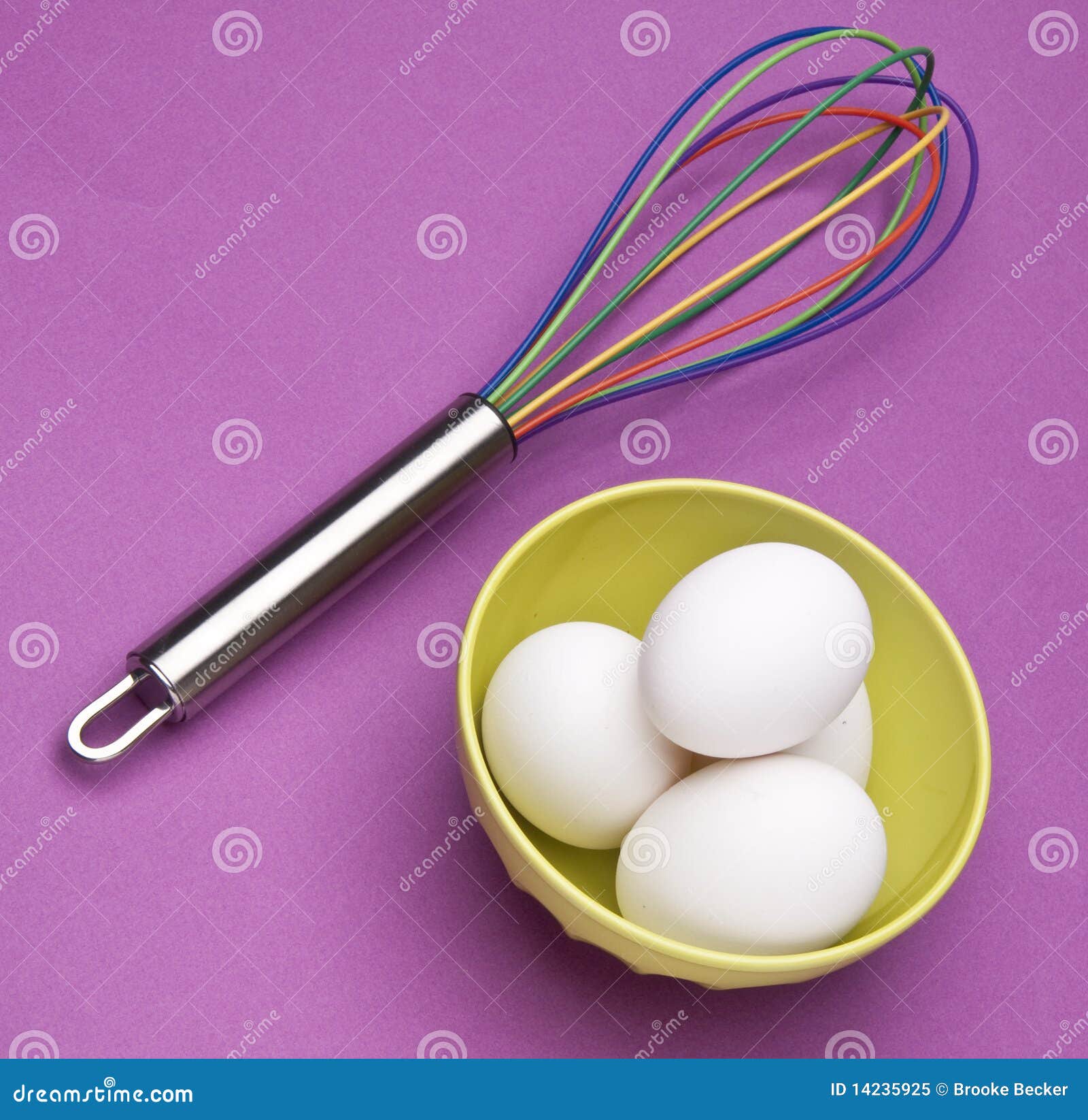 Rainbow Whisk with Eggs stock image. Image of dairy, utensil - 14235925