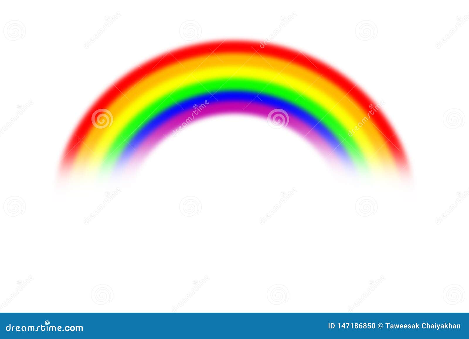 Rainbow on White Abstract Background Stock Illustration - Illustration ...