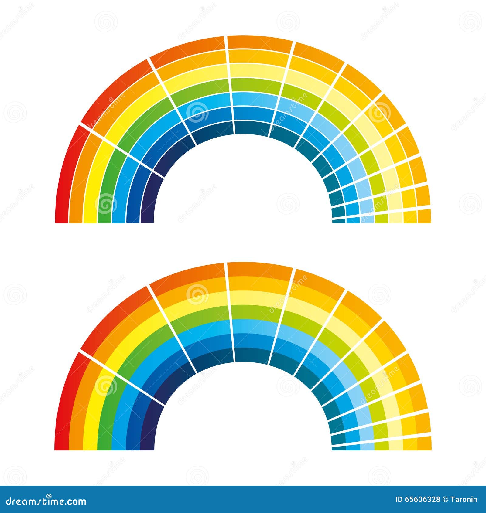 Rainbow on White Background. Stock Vector - Illustration of holiday ...