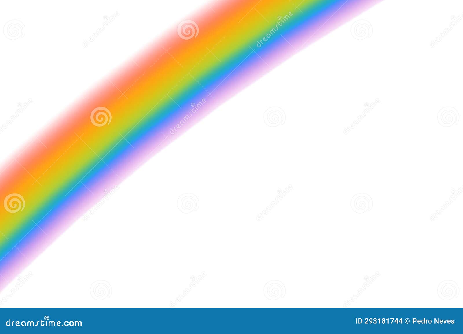 Rainbow on a White Background. Vector Illustration for Your Design ...