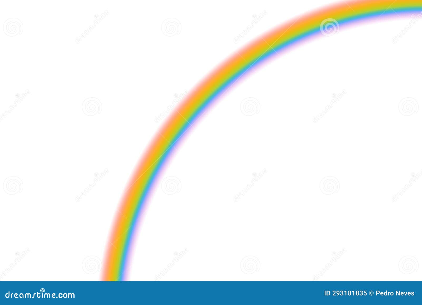 Rainbow on a White Background. Vector Illustration for Your Design ...