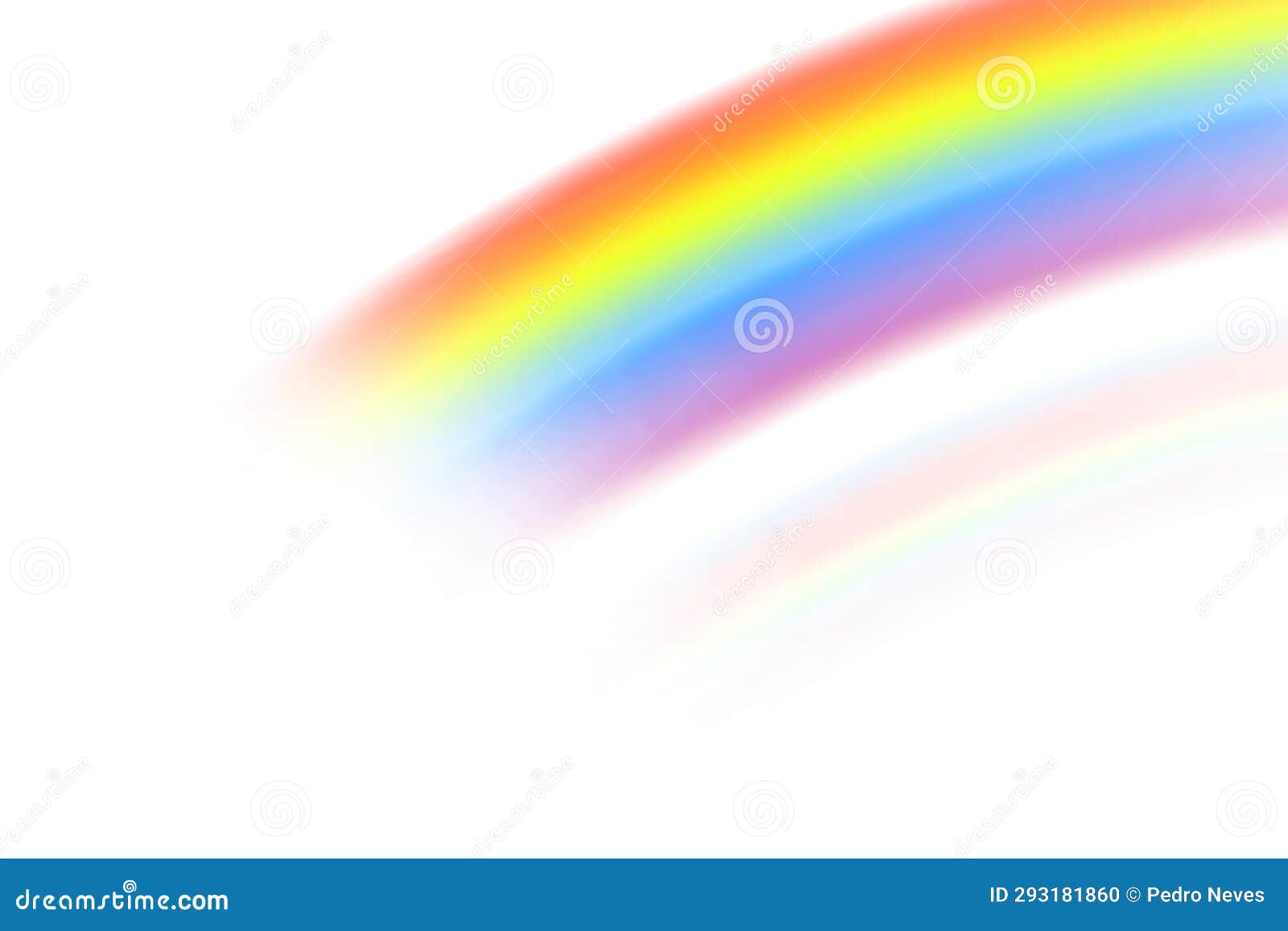 Rainbow on a White Background. Vector Illustration for Your Design ...