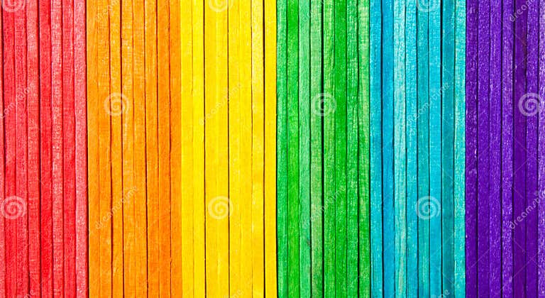 Rainbow wooden stick stock photo. Image of blue, pattern - 21658236