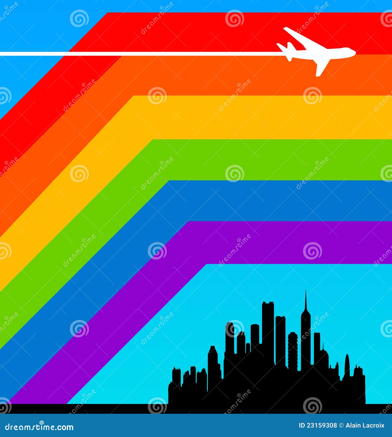 Rainbow World Map Royalty-Free Stock Photography | CartoonDealer.com ...