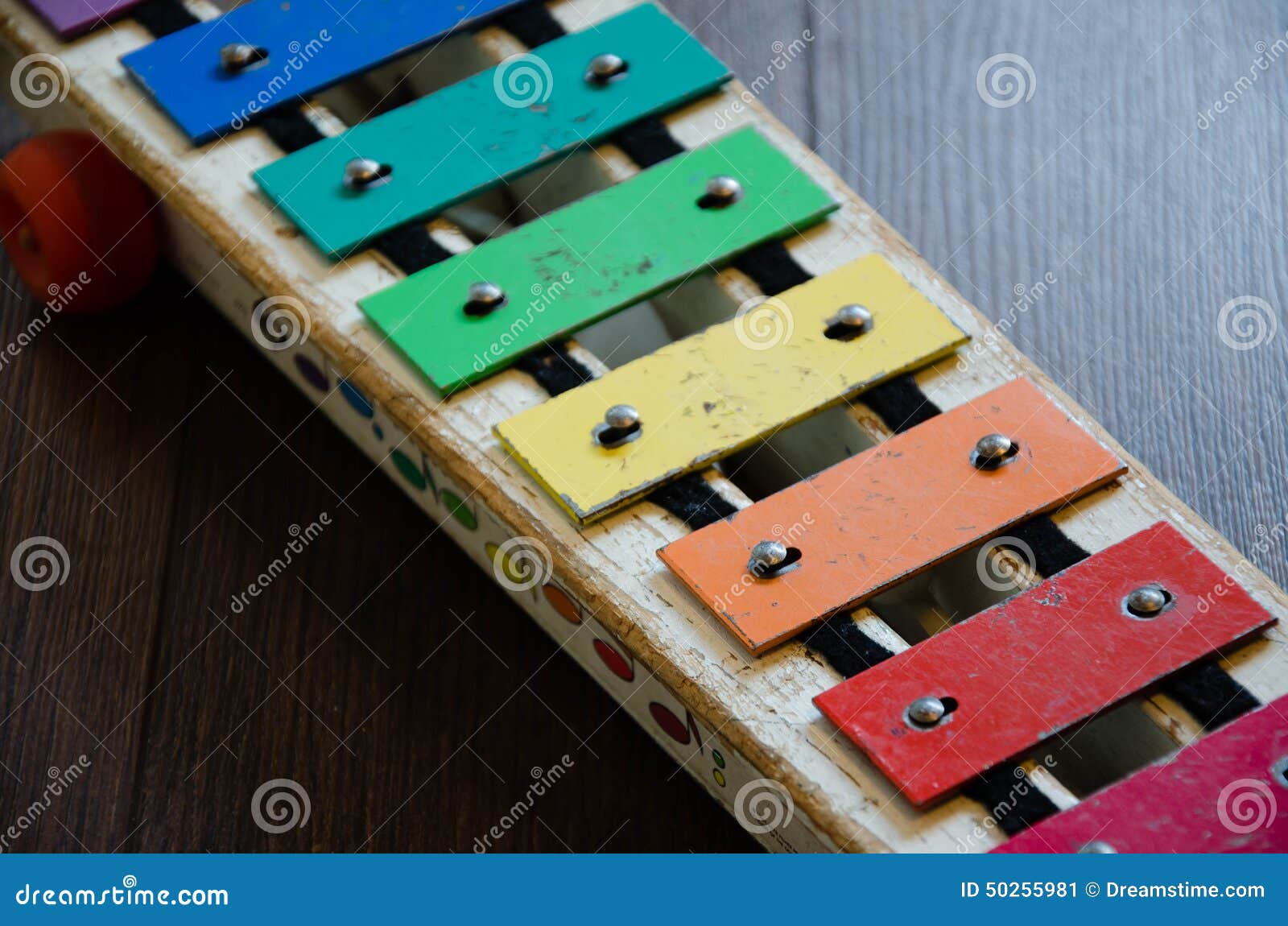 Rainbow Xylophone stock image. Image of retro, instrument - 50255981