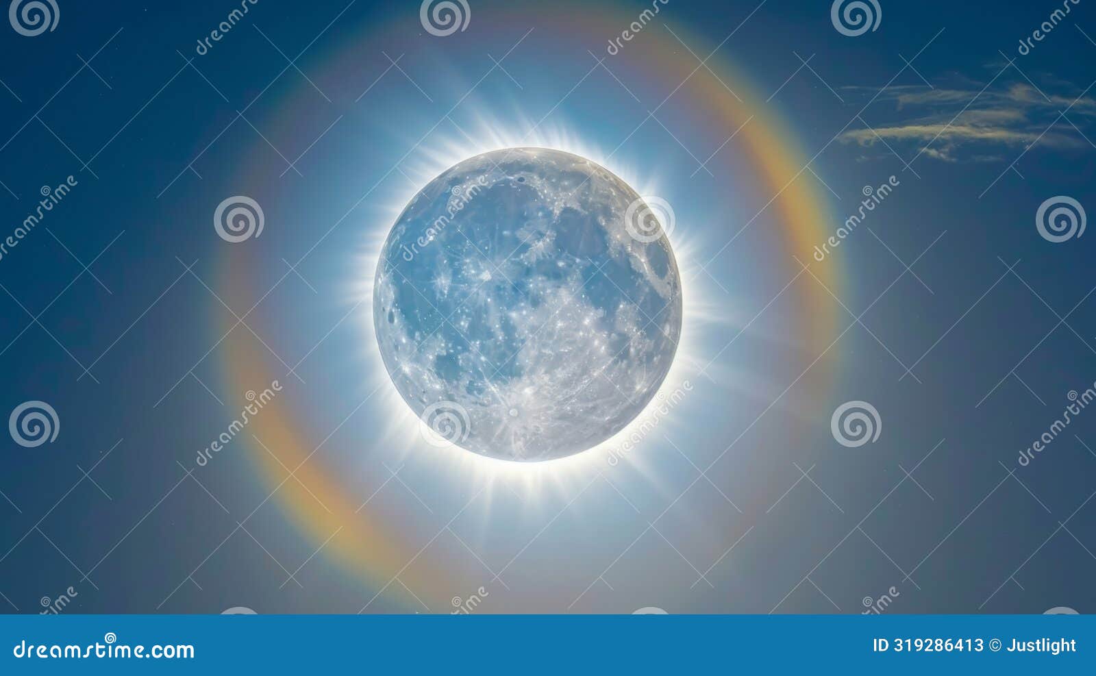 A Rainbowcolored Halo Forms Around the Moon Creating a Rare and ...