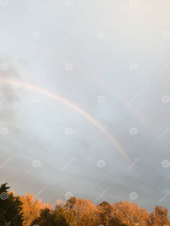 Rainbows stock image. Image of double, rainbows, storm - 81026207