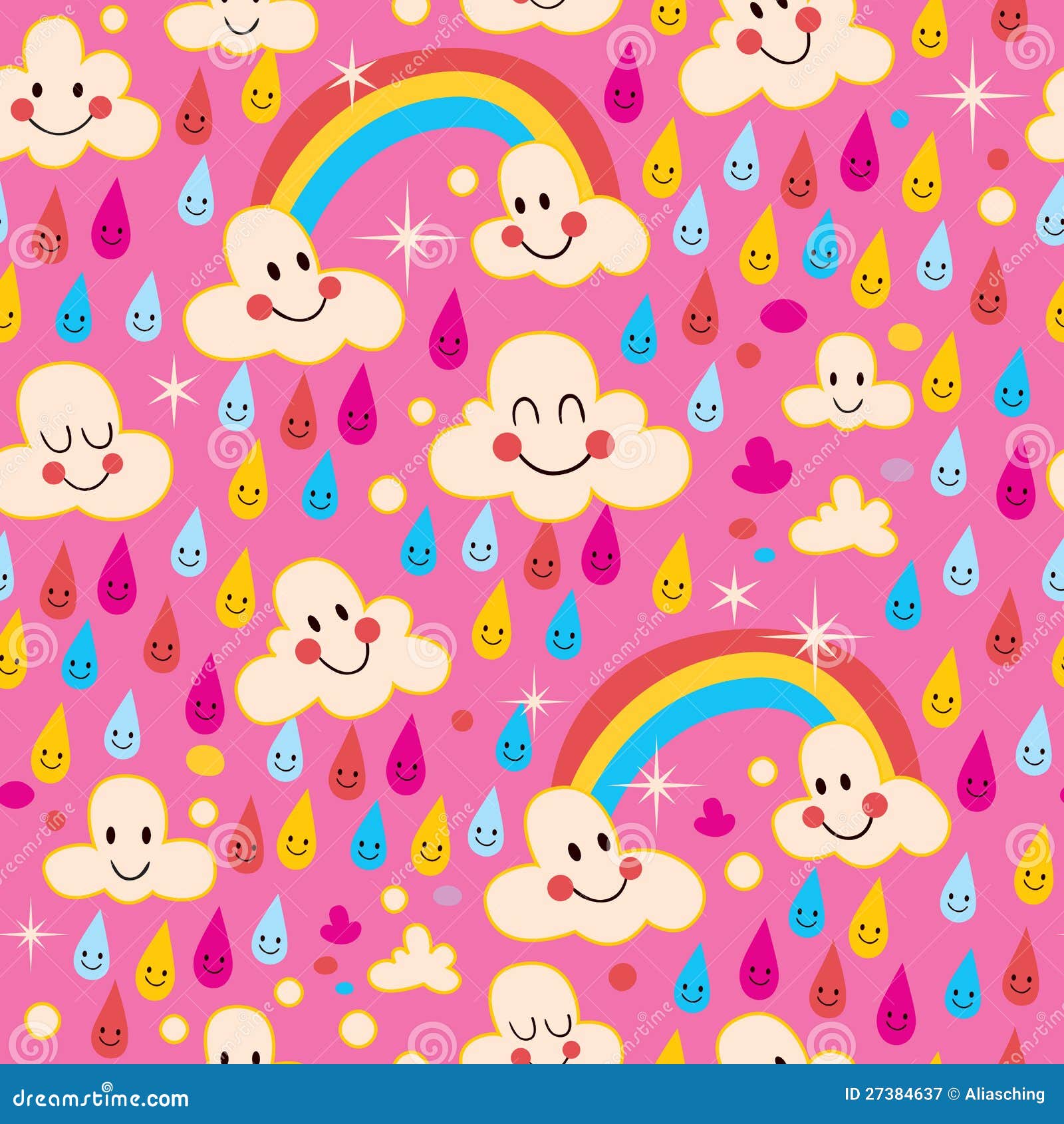 Rainbows pattern stock vector. Illustration of greeting - 27384637