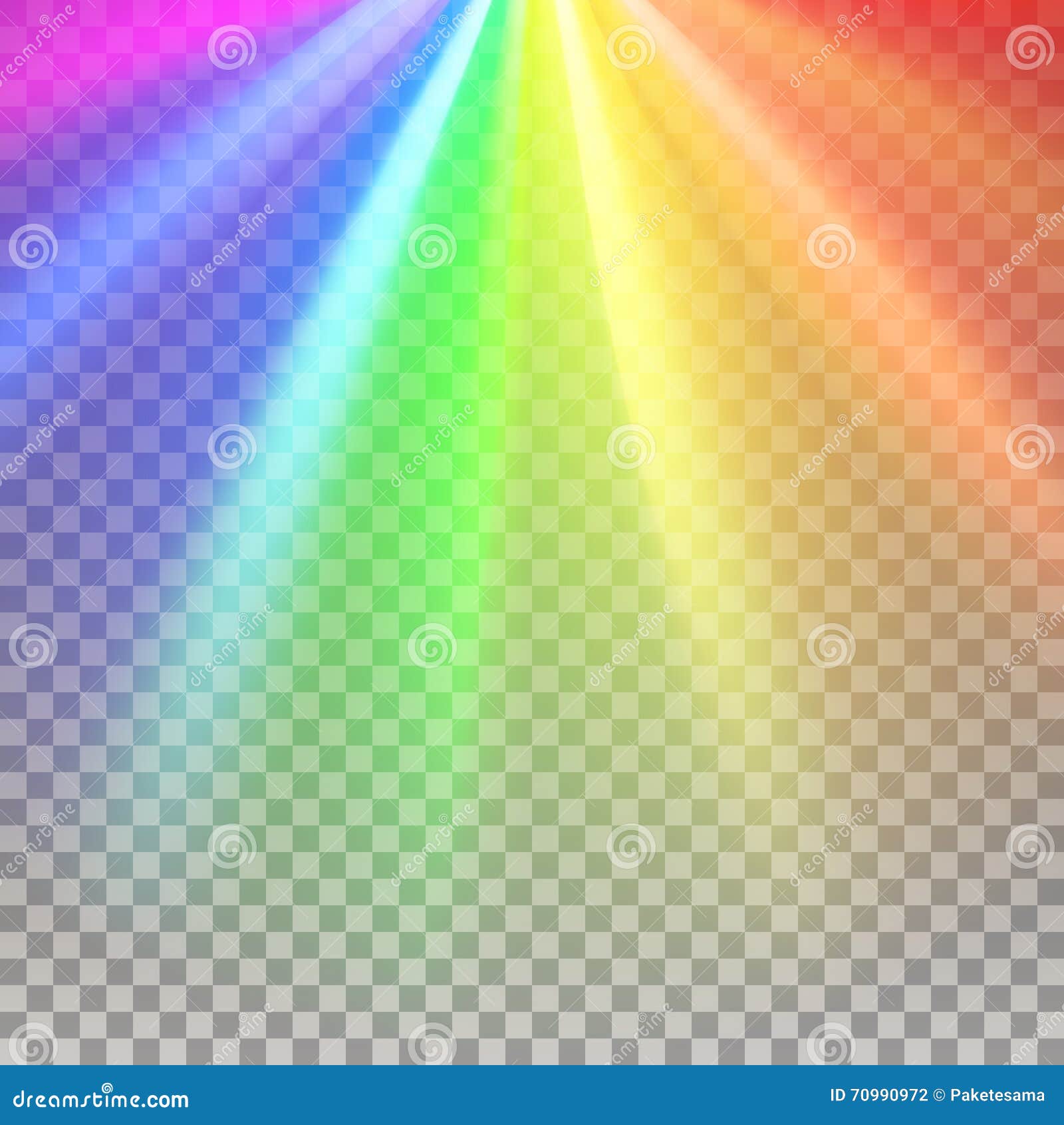 Rainbow rays element stock vector. Illustration of abstract - 70990972