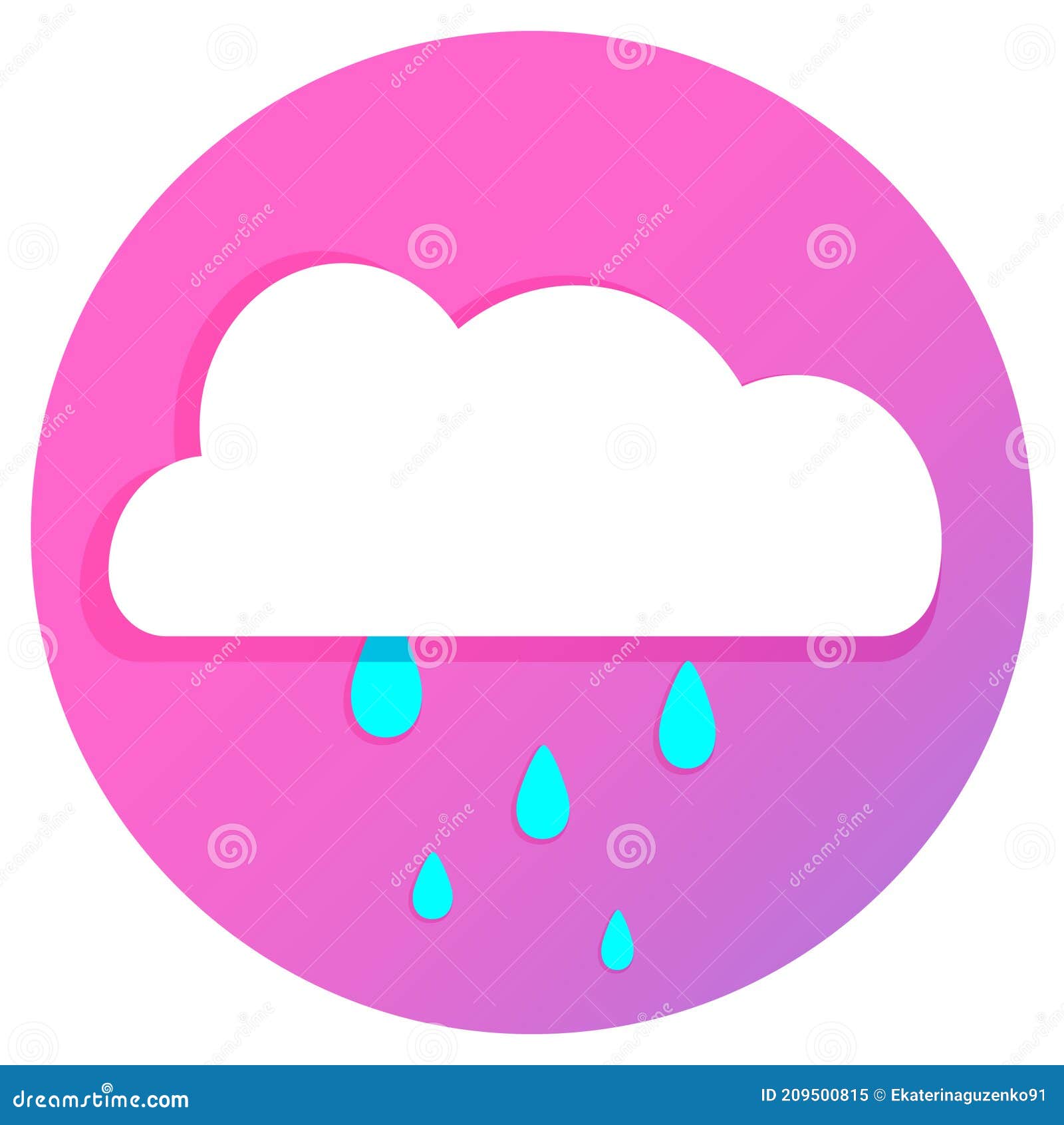 Raincloud Icon ,iconic Symbol Vector Stock Vector - Illustration of ...