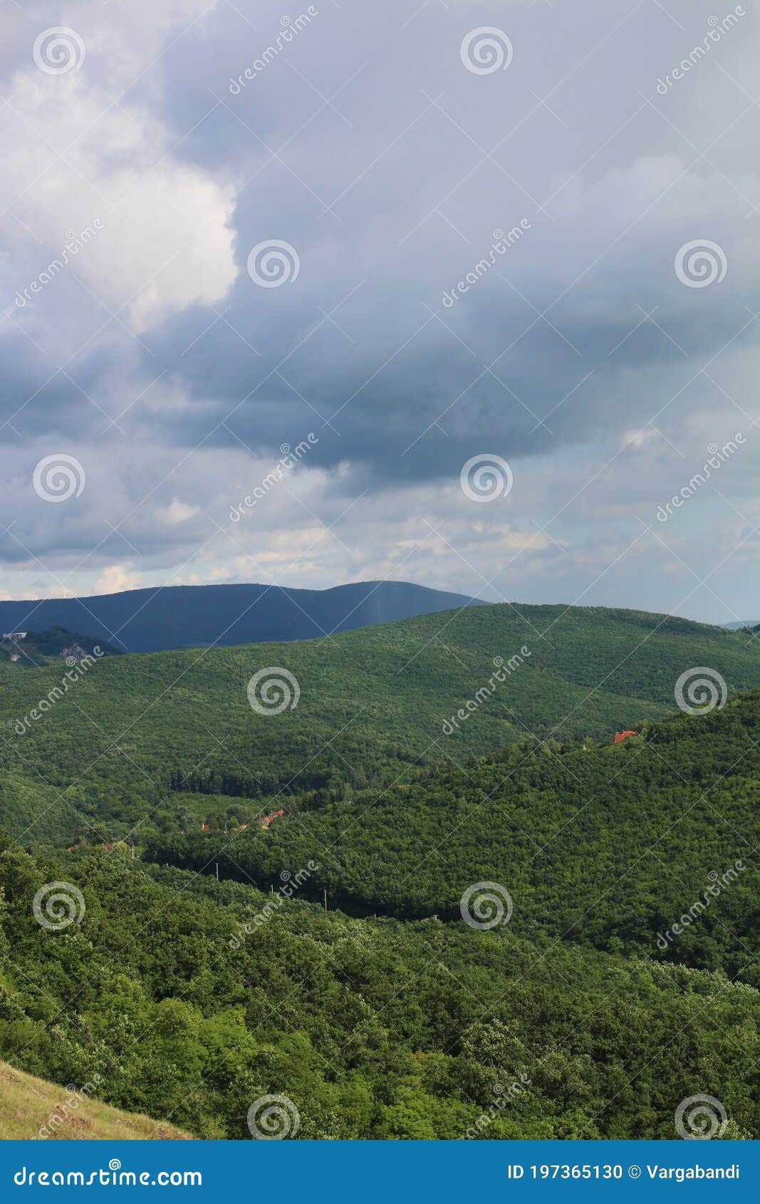 Raincloud Over the Mountains Stock Photo - Image of landscape, blue ...