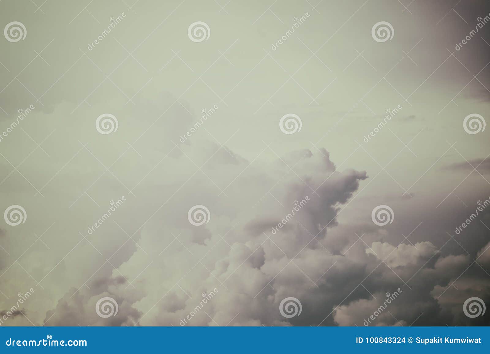 Raincloud in the sky. stock photo. Image of frame, clouds - 100843324