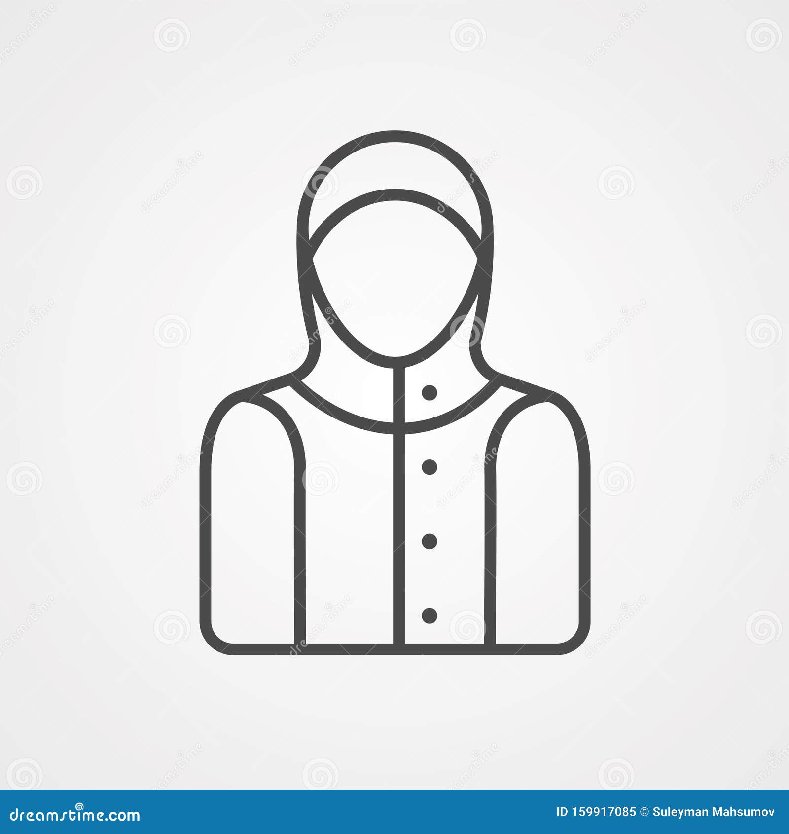 Raincoat Vector Icon Sign Symbol Stock Illustration - Illustration of ...