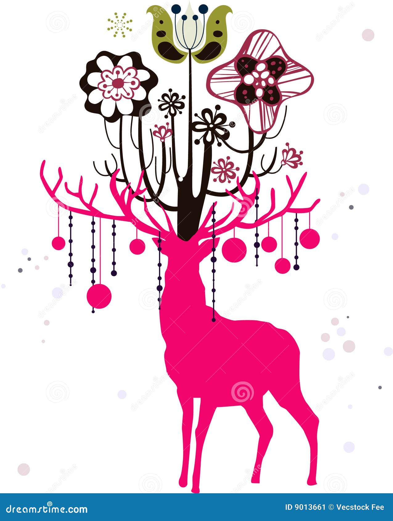 Raindeer design stock illustration. Illustration of lawn - 9013661