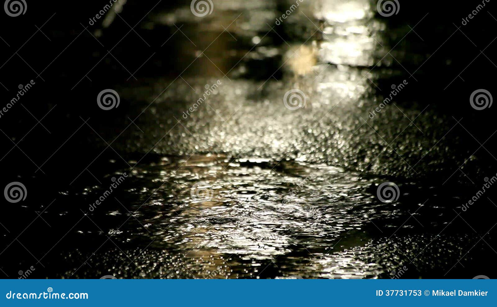 Raindrop falling on ground stock footage. Video of ripple - 37731753