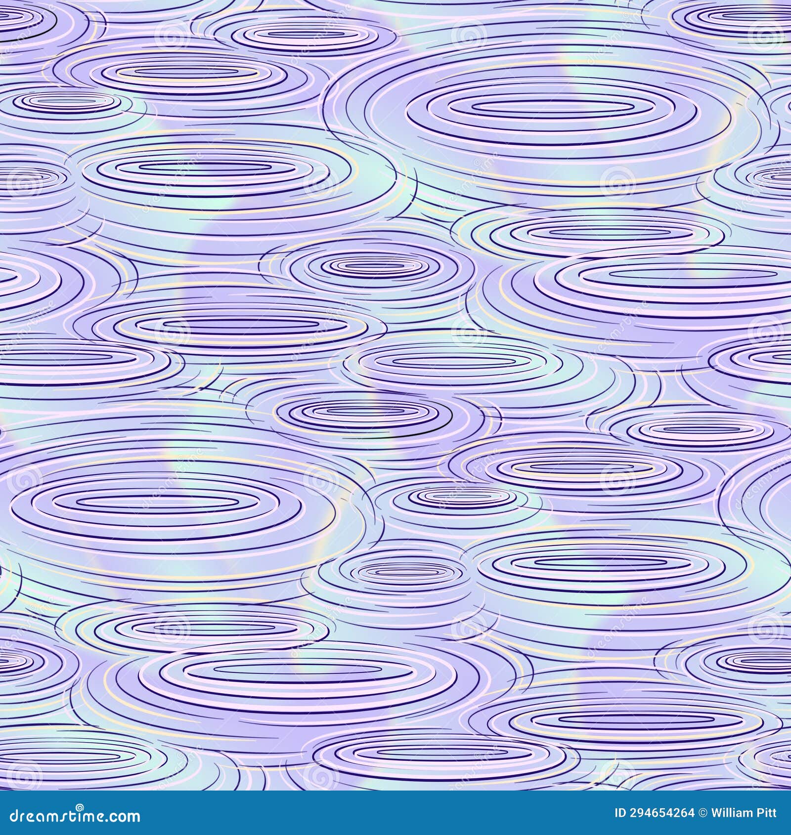 Raindrop Ripples on a Pond stock illustration. Illustration of color ...